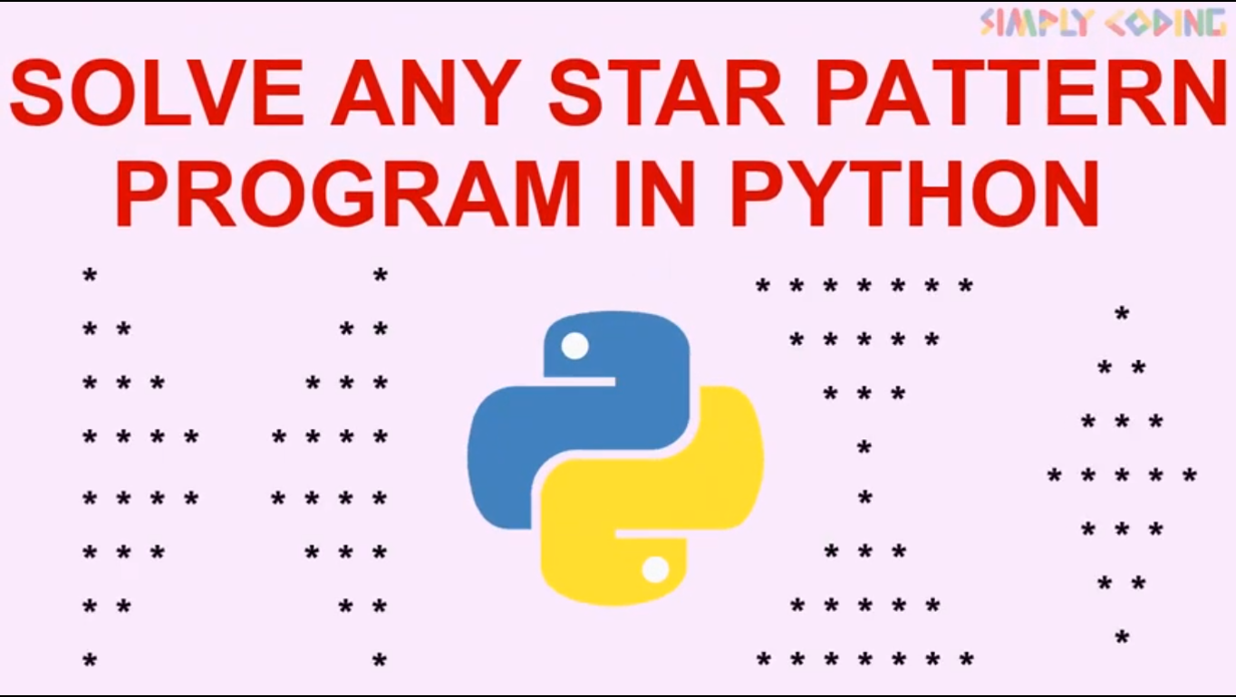  Star Pattern Programs In Python 